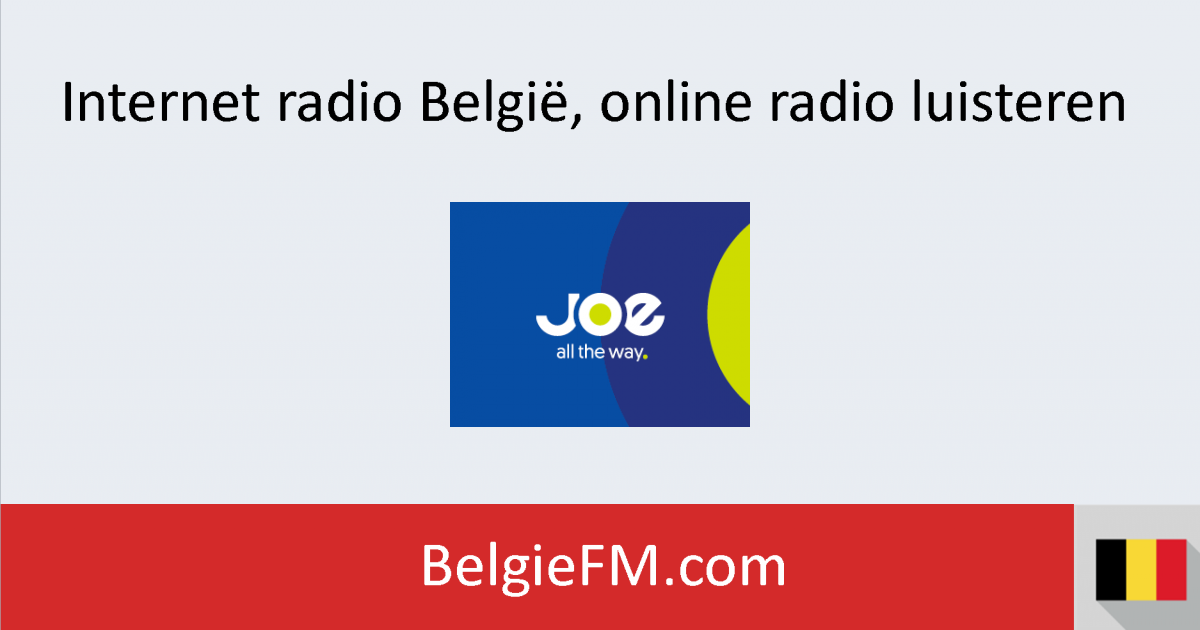Joe live online - Belgie FM